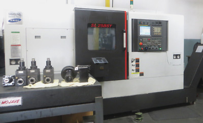 2016 SAMSUNG SL-25 BSY CNC Lathe w/ Live Tool, Y-Axis Dual Spindle, 3 ...