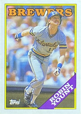 1988 Topps #165 Robin Yount Milwaukee Brewers Baseball Card | eBay