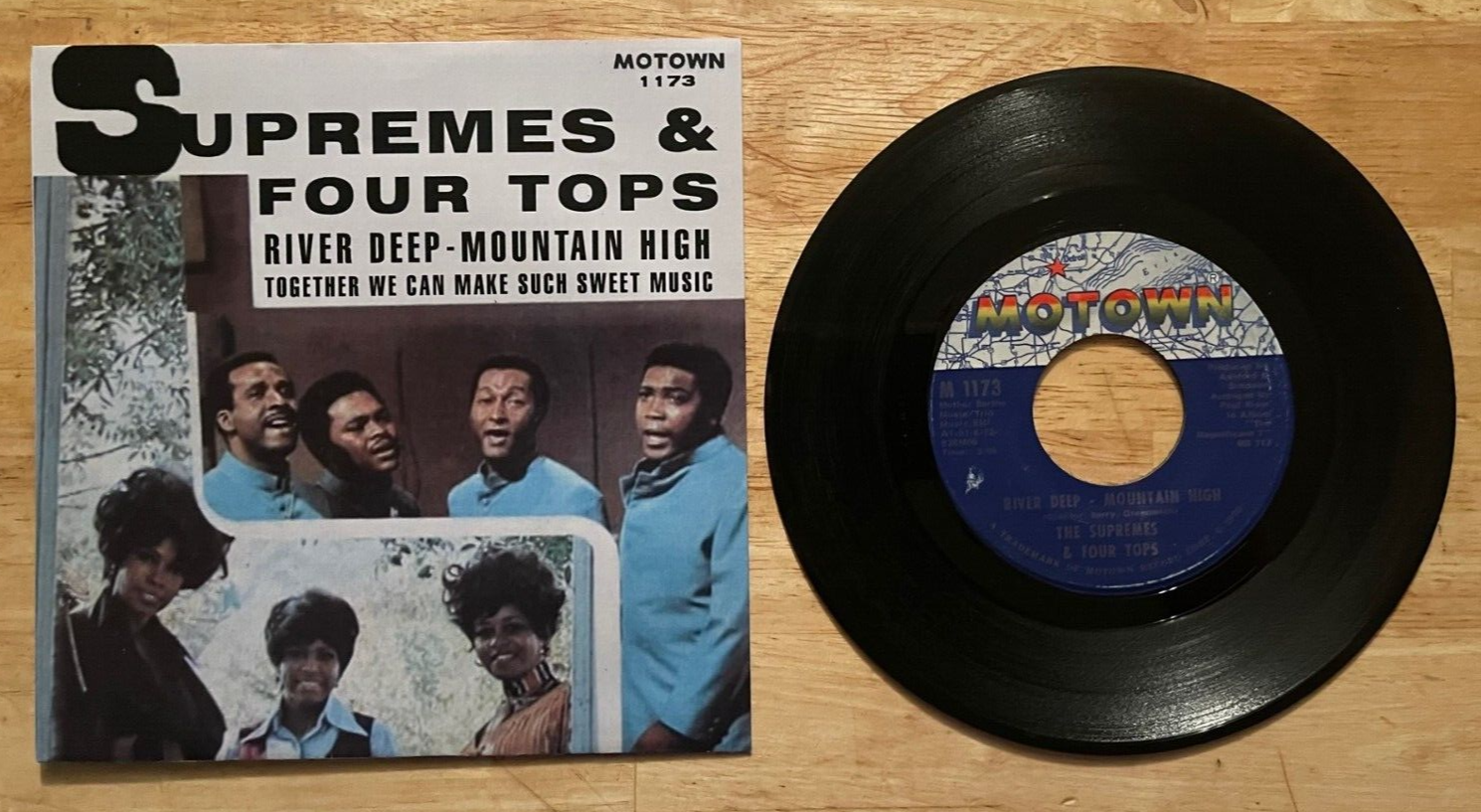 45 7" SP THE SUPREMES & THE FOUR TOPS (DIANA ROSS) RIVER DEEP MOTOWN ...