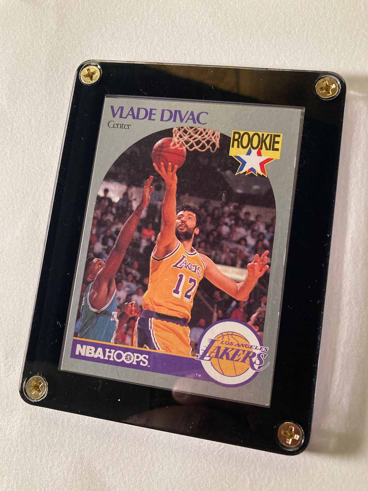 Vlade Divac Rookie Card #154 NBA Hoops LA Lakers With Ultra Pro Case ...