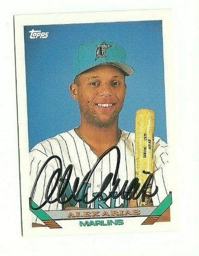Alex Arias 1993 Topps Gold signed auto autographed card Marlins | eBay