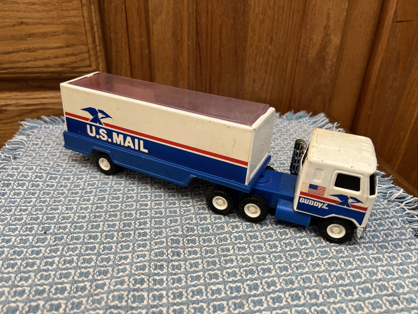 Buddy L Pressed Steel Mack USPS Cab Over Semi Tractor Unit 9.5” Trailer ...