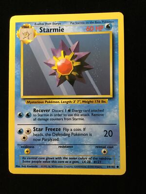 Pokémon TCG Starmie Base Set 64/102 Regular Common NM NP | eBay
