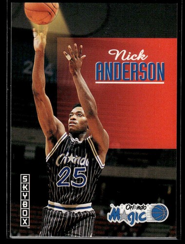 1992-93 SkyBox #169 - Nick Anderson - Orlando Magic NBA Basketball Card ...