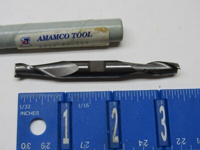 AMAMCO 5/16" 2-FLUTE DOUBLE END CENTER CUTTING SOLID CARBIDE END MILL ...