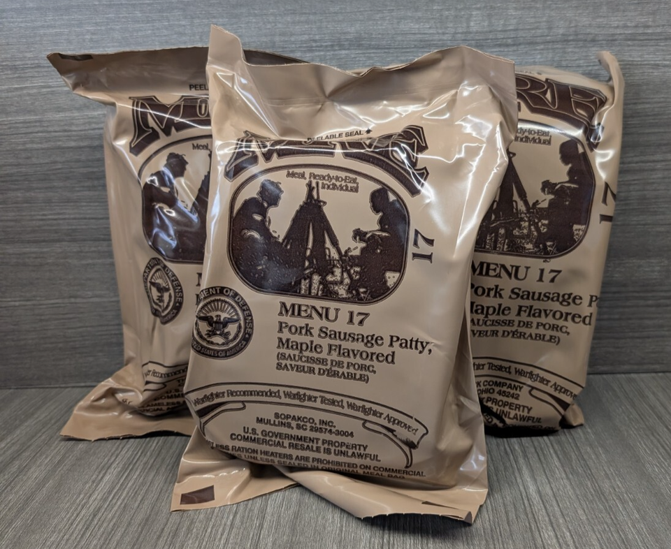 3-Pack MREs – Same Menu x3 - Pick Menu – U.S. Military Ready to Eat ...