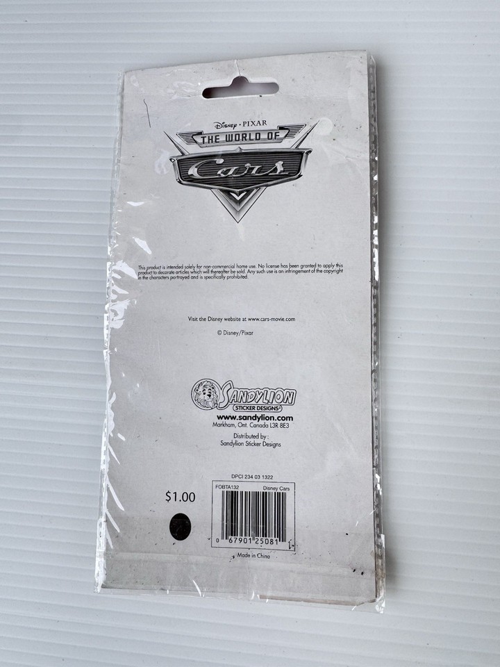 Disney Pixar Cars Foam Stickers Pack 19 Stickers Lightning McQueen ...
