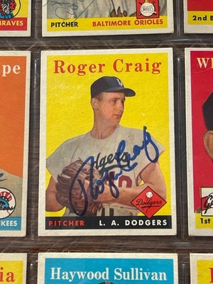 1958 Topps Roger Craig (d. 2023) signed autographed AUTO baseball card ...