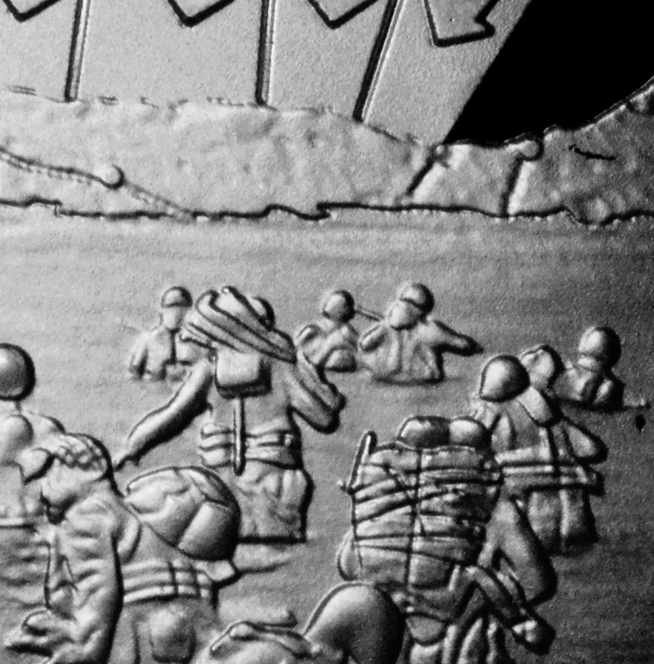D-DAY LANDINGS 80th Anniversary Silver Commemorative Coin. 1944-2024 ...