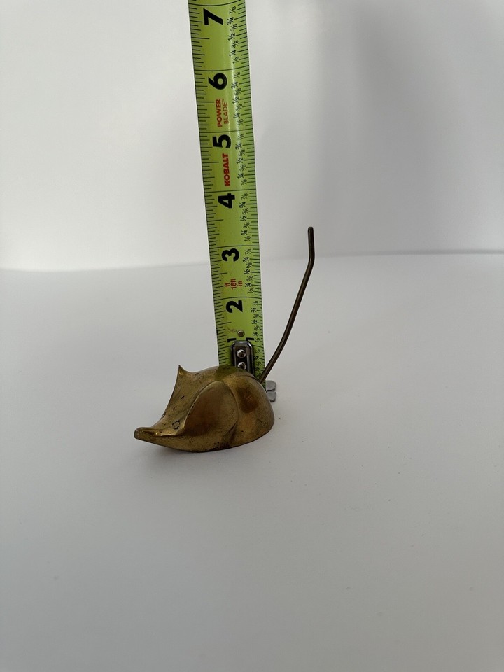 Vintage Brass Mouse Long Tail Note Receipt Paper Ring Holder Desk ...
