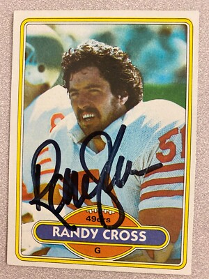 Randy Cross signed SAN FRANCISCO 49ERS card 1980 Topps | eBay