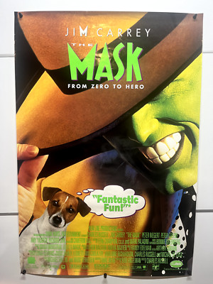 Poster: The Mask (1994): Jim Carrey original movie VHS promo 27x40 1 ...