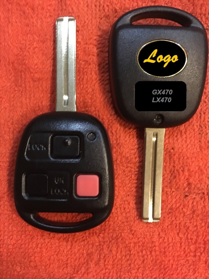 (Blade Cut) DIY 3B REMOTE FOB KEY EASY PROGRAM KEYS for Lexus w/4D CHIP ...