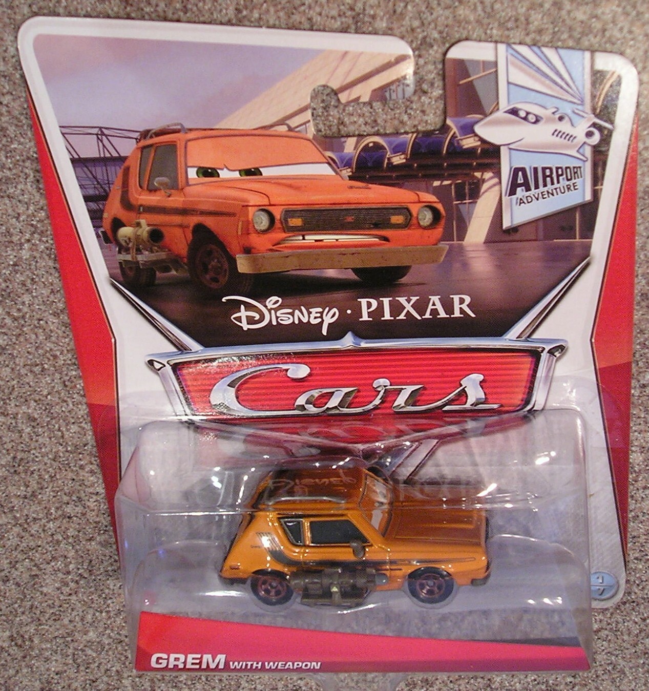 Disney Pixar Cars GREM with WEAPON AIRPORT ADVENTURE 1/7 Mattel Y7152 ...