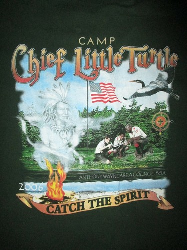 vtg CAMP CHIEF LITTLE TURTLE T SHIRT vtg Boy Scouts of America BSA ...