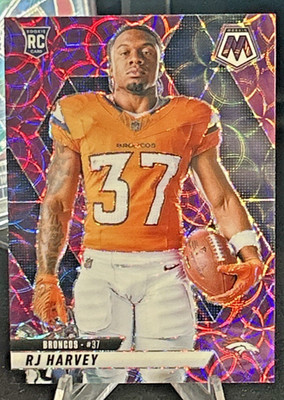NFL 2025 Mosaic RJ Harvey RC Purple Scope Costco Exclusive - Denver ...