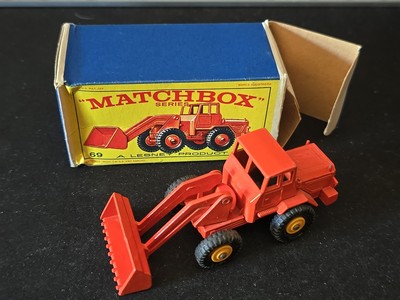 MATCHBOX LESNEY #69 Hatra Tractor Shovel W 1st Issue "New Model" Real ...