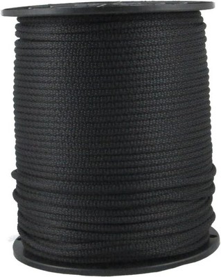 3/16-inch Black Dacron Polyester Rope - 500-foot Spool Low Elongation ...
