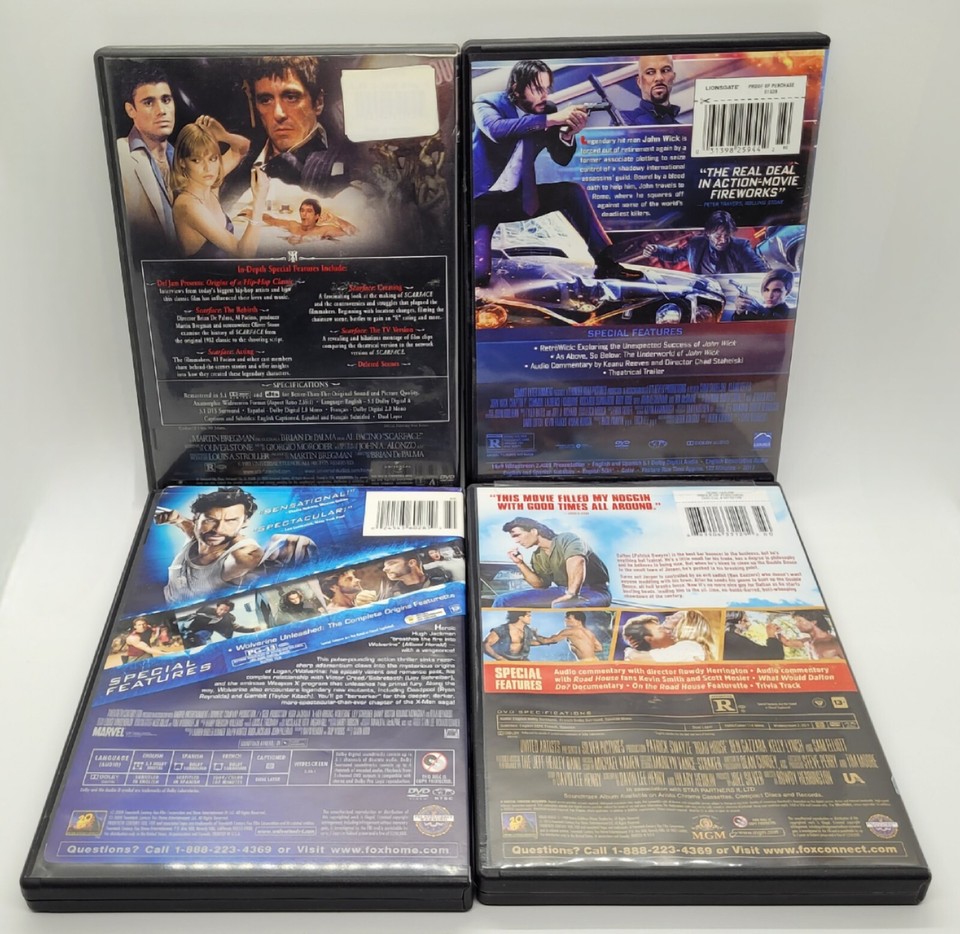 DVD Collection of 4 Action Movies complete w/cases | eBay