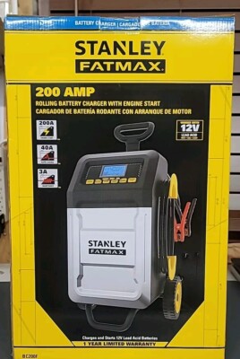 Stanley FatMax 200 Amp Boost, 40 Amp Fast, 3 Amp Maintainer Rolling ...