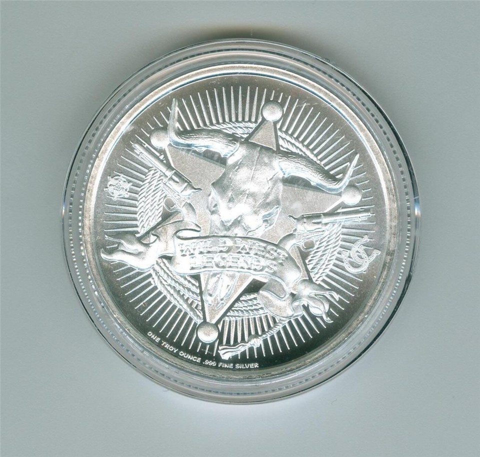 INTAGLIO MINT ANNIE OAKLEY 1 OZ .999 SILVER BAR GEM BU IN CAPSULE | eBay