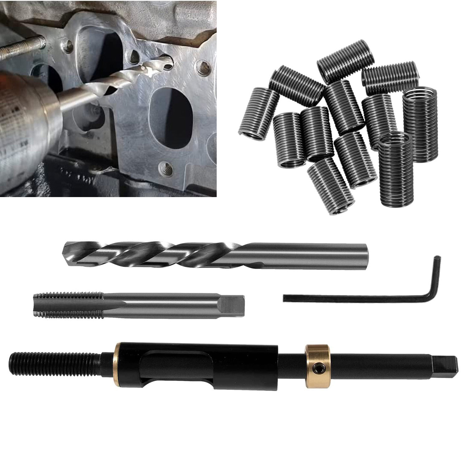 M11x1.5 35119S Head Bolt Thread Repair Tool Kits Fits for Cadillac ...