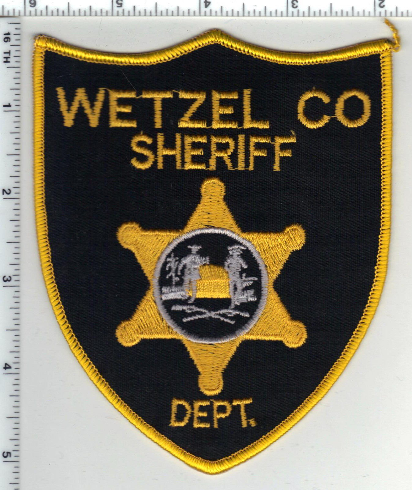 Wetzel County Sheriff Dept. (West Virginia) 1st Issue Shoulder Patch | eBay