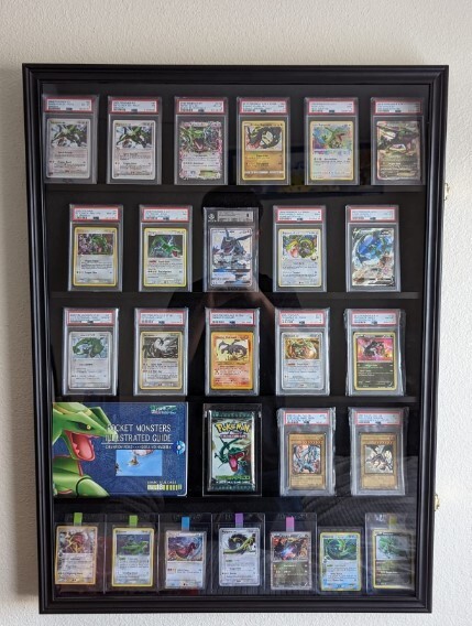 Graded Trading Card Display Case 3 Pcs 35 Sport Baseball PSA CGC Wood ...