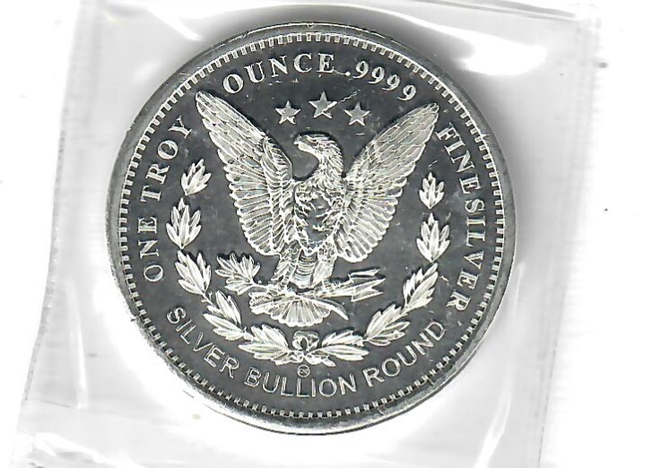 ONE OUNCE .9999 SILVER ROUND MORGAN DOLLAR DESIGN | eBay
