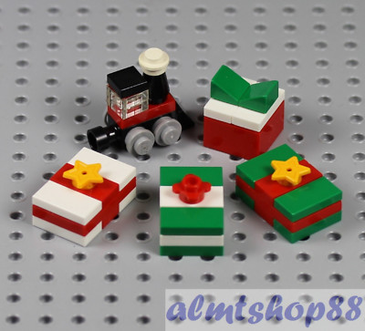 LEGO - 5 pcs XMas Presents & Train Lot - Santa Stockings Christmas ...