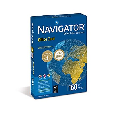 Navigator Office Prem Card FSC High Qlty 160gsm A4 Bright White [Pack ...