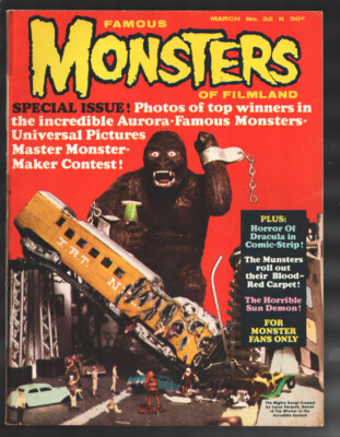 MAG: Famous Monsters of Filmland #32 1965-Monster Model Contest Winner ...