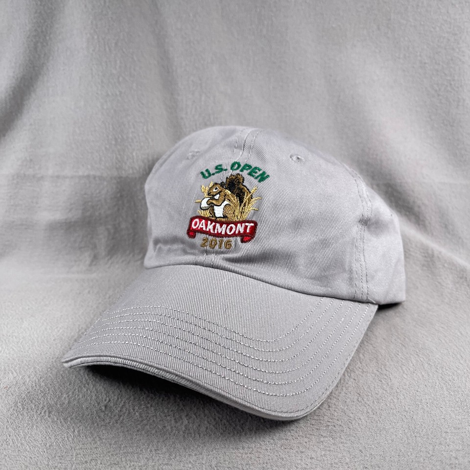 Oakmont US Open Hat Men Adjustable Gray USGA Strapback Cap Golf PGA ...