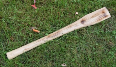 HICKORY 24" Double Bit Saddle Cruiser AXE HANDLE Fire Finished ...