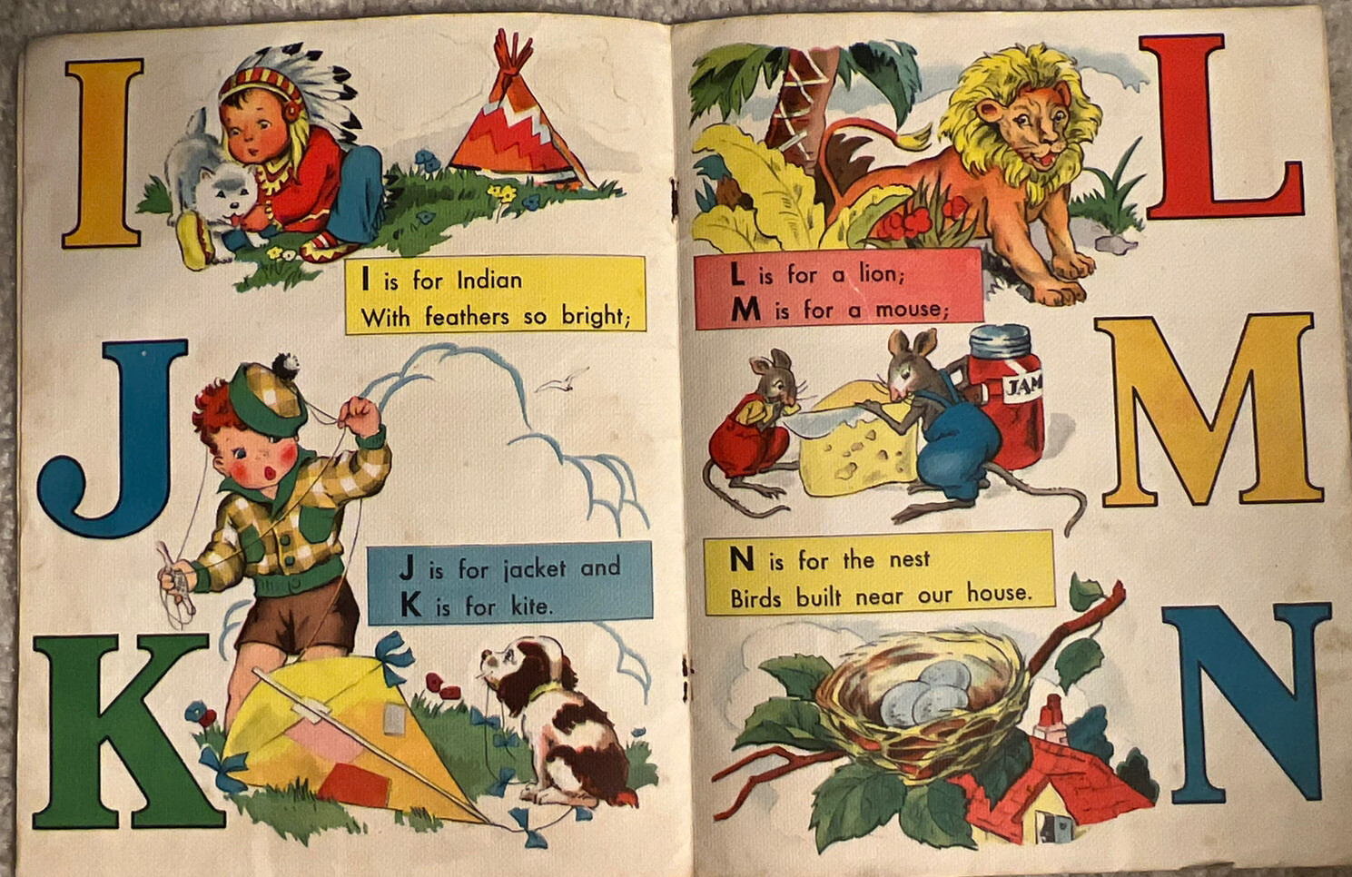 1941 ABC Book Children’s Book Whitman Publishing Co. Printed In USA ...