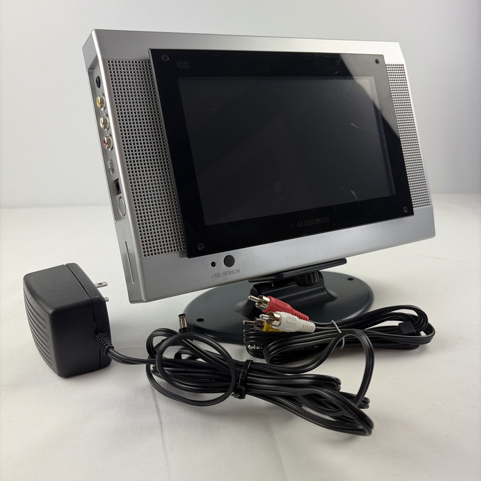 Audiovox 7.8" Flat Panel TV DVD SD Player Model FPE1078 | No Remote DVD ...