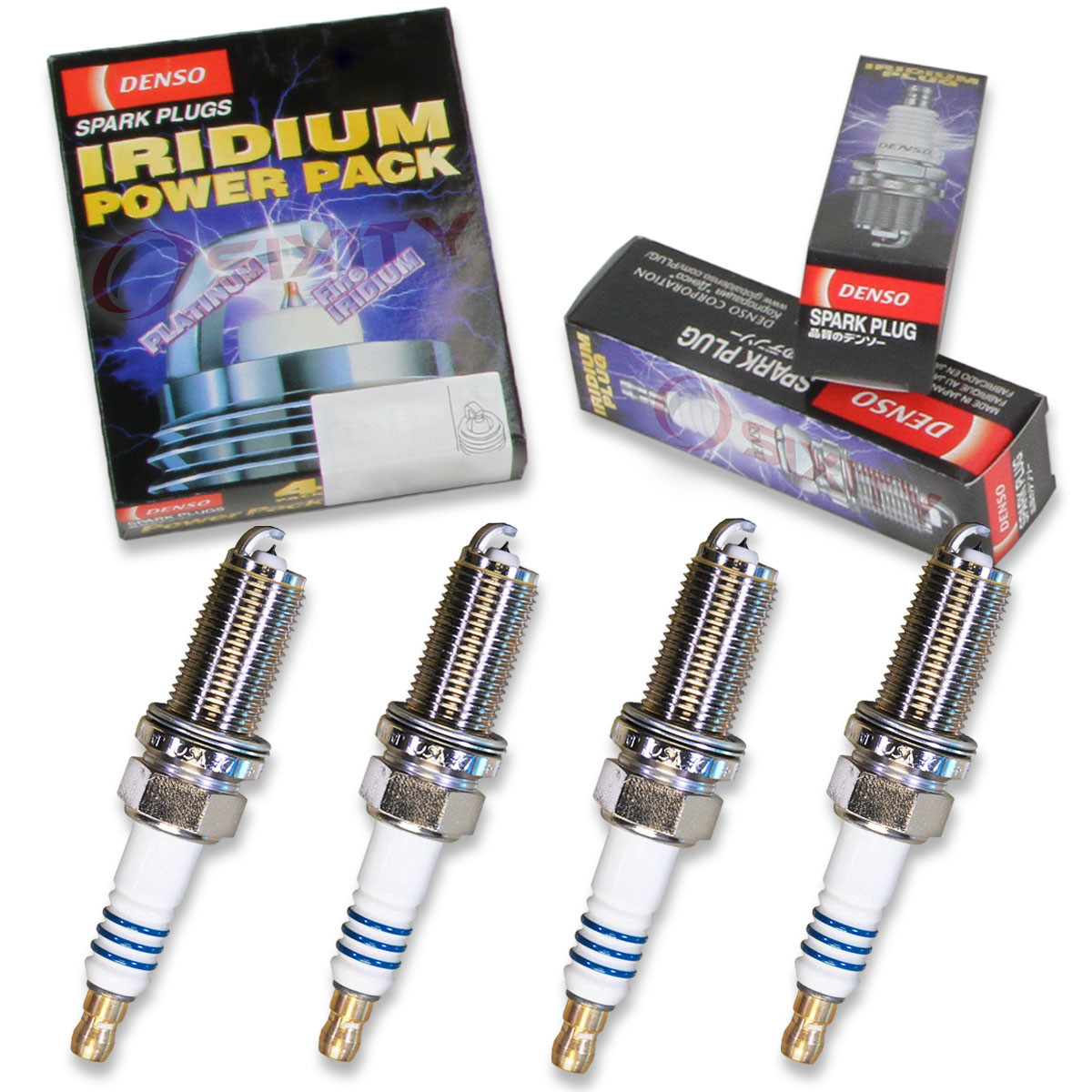 4pc Denso 5346 Iridium Power Spark Plug for IKH24 IKH24 Tune Up Kit vc ...