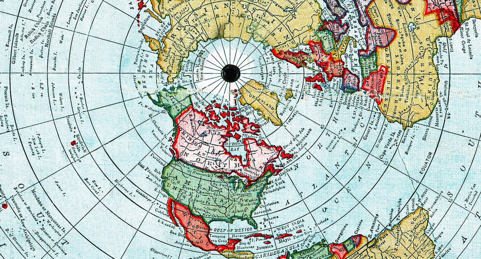 1892 Flat Earth Map - Alexander Gleason's New Standard Map the World ...