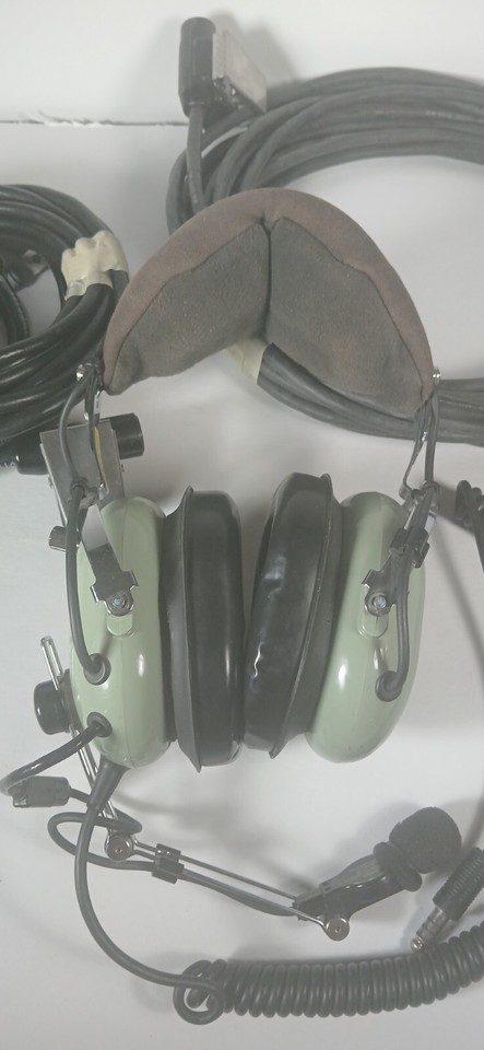 David Clark Aviation H10 76 Headset & 3 - 20'/11'/31' cables | eBay
