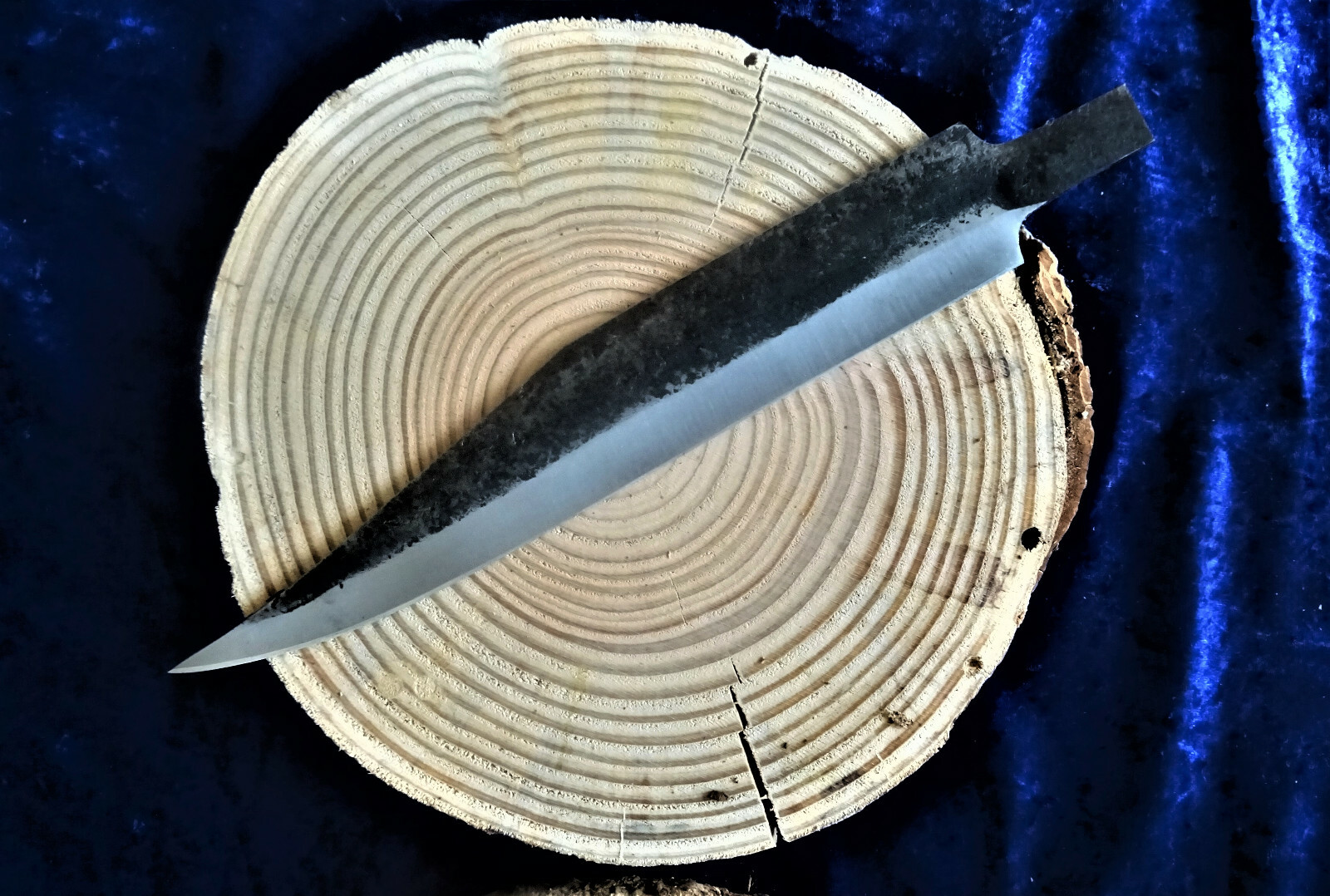 Klinge-Messerklinge-Messerrohling-Messerbau-Sax-Mittelalter-Karbonstahl ...