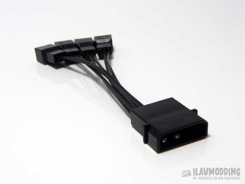 PC Molex to 4 x 3pin Fan Cable (12V output wiring) | eBay