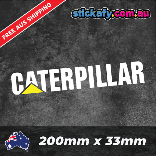 Caterpillar Sticker Funny Laptop Car Window Bumper 4x4 Ute Decal tradie ...