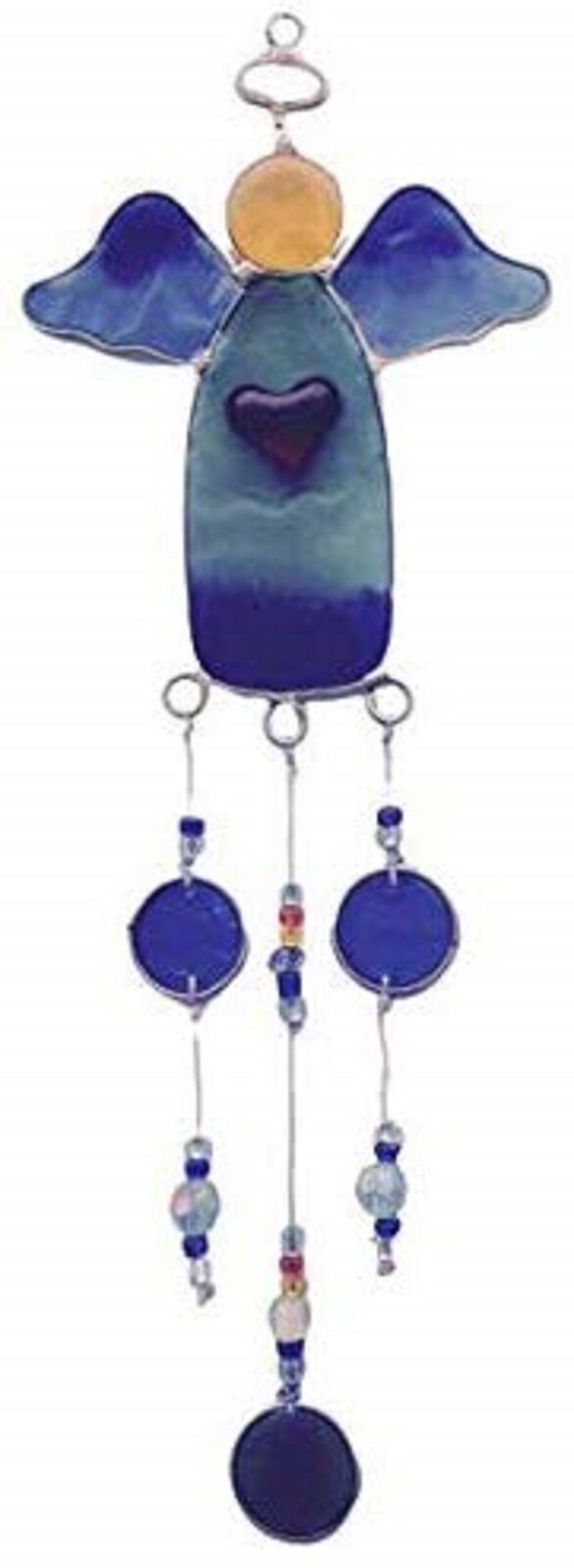 Angel Suncatcher Blue/Turquoise or/both Orange/Red 29cm length fair trade | eBay UK