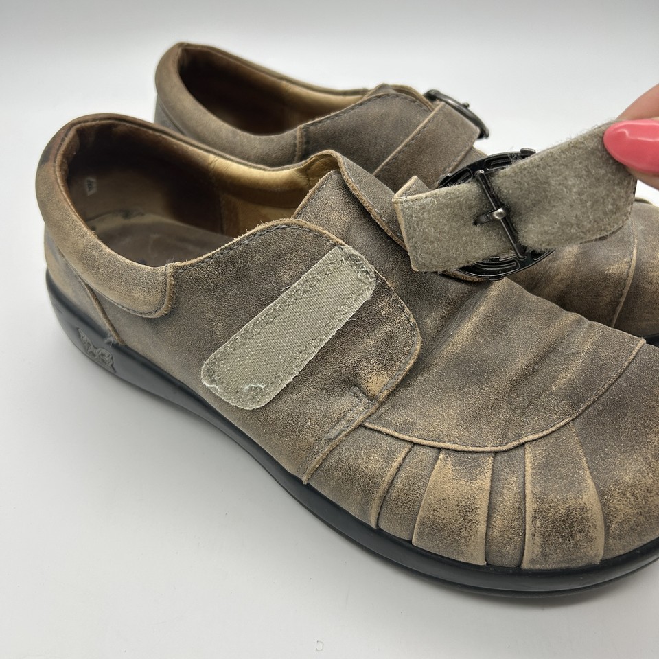 Alegria Shoes Womens Size 11 KHL-643 Slip On Buckle Comfort Leather ...
