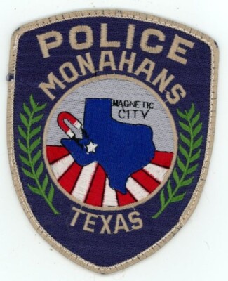 TEXAS TX MONAHANS POLICE NICE SHOULDER PATCH SHERIFF | eBay