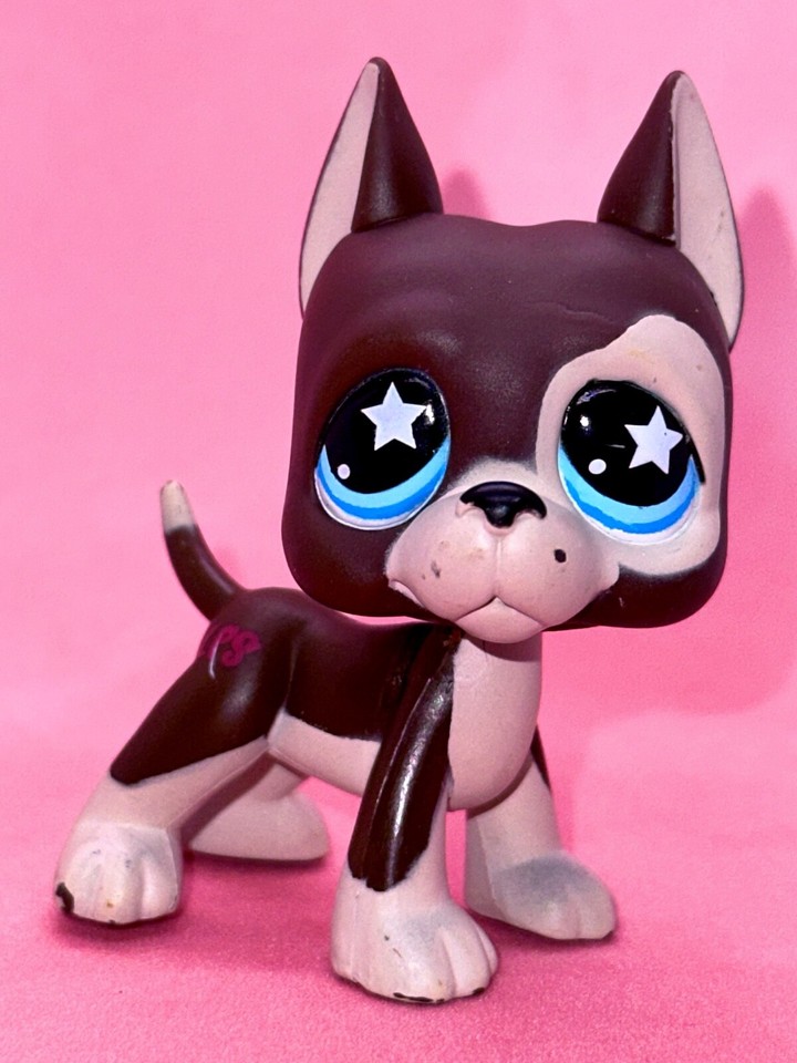 LPS Hasbro Star Eyes Great Dane Ostrich #817 #818 - Authentic Littlest ...