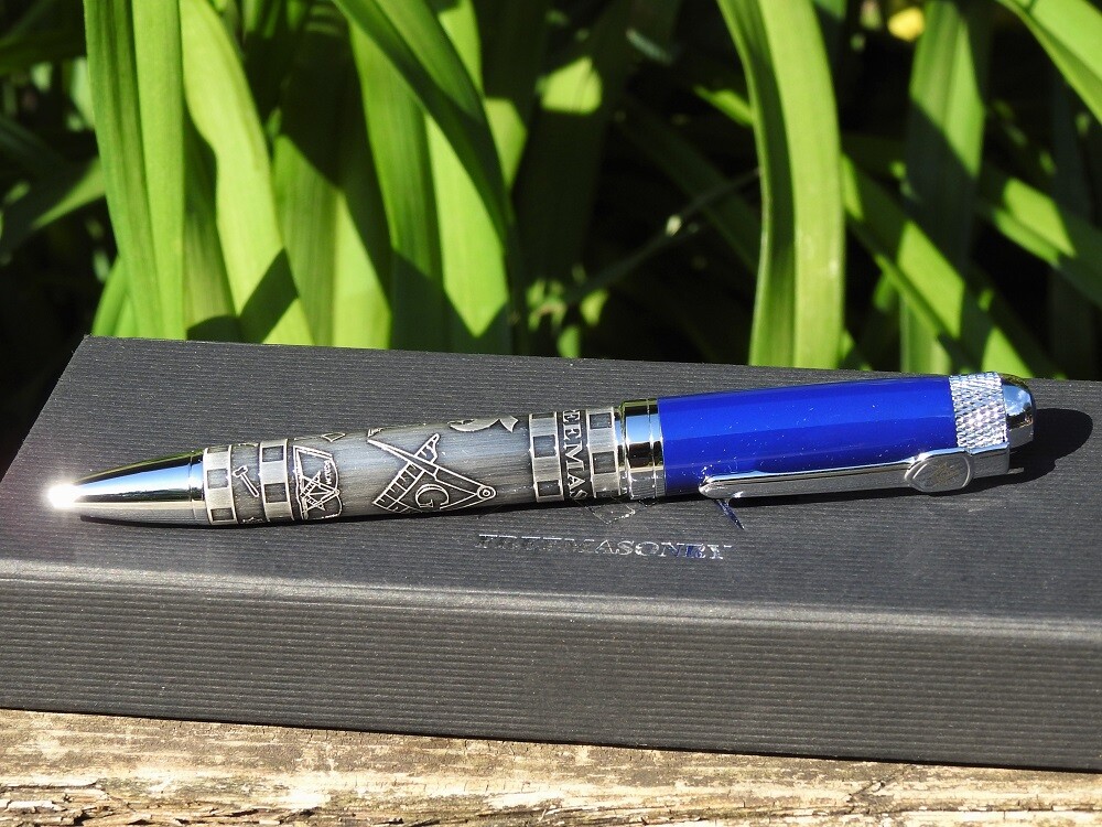 Embossed Masonic Ballpoint Pen - Freemasons - Masons - Square and ...