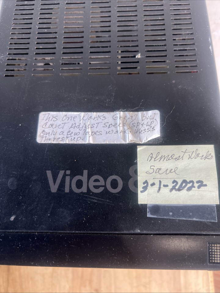 Sony EV-C3 EV-c40 Video8 Lot 3Compact 8mm Tape and Recorder POWERS ON ...