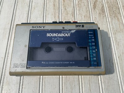 Sony Soundabout WA-33 Stereo Cassette Corder Tape Player Walkman ...