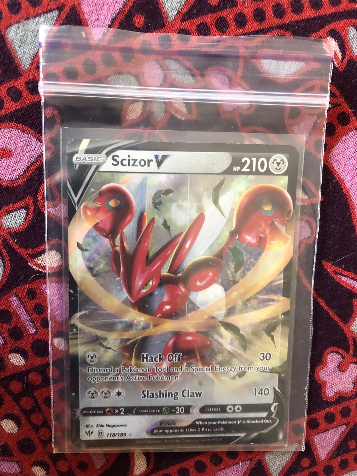 118/189 Scizor V Holo Mint Pokemon TCG | eBay